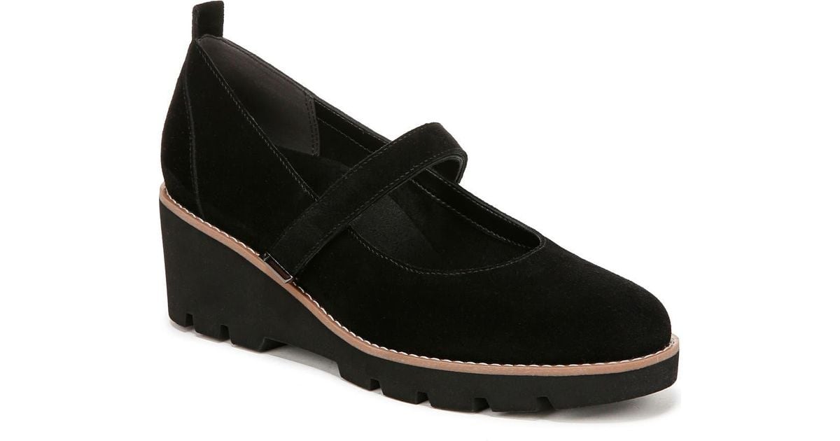 Vionic Alma Mary Jane Wedge Pump in Black | Lyst