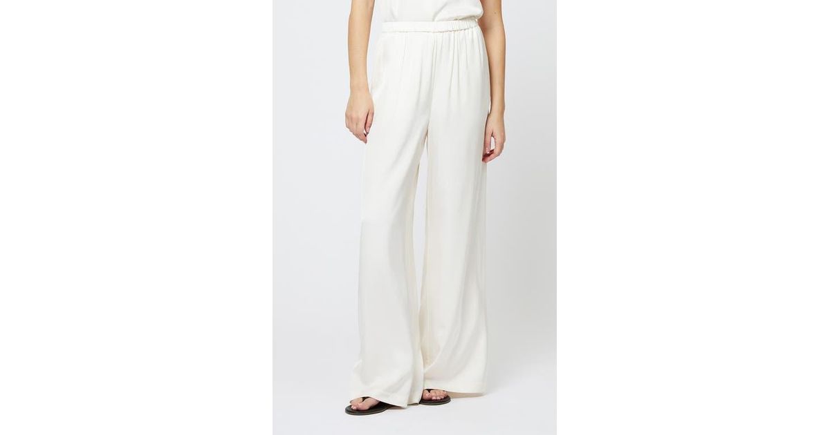 French Connection Wide Leg Pants in White | Lyst