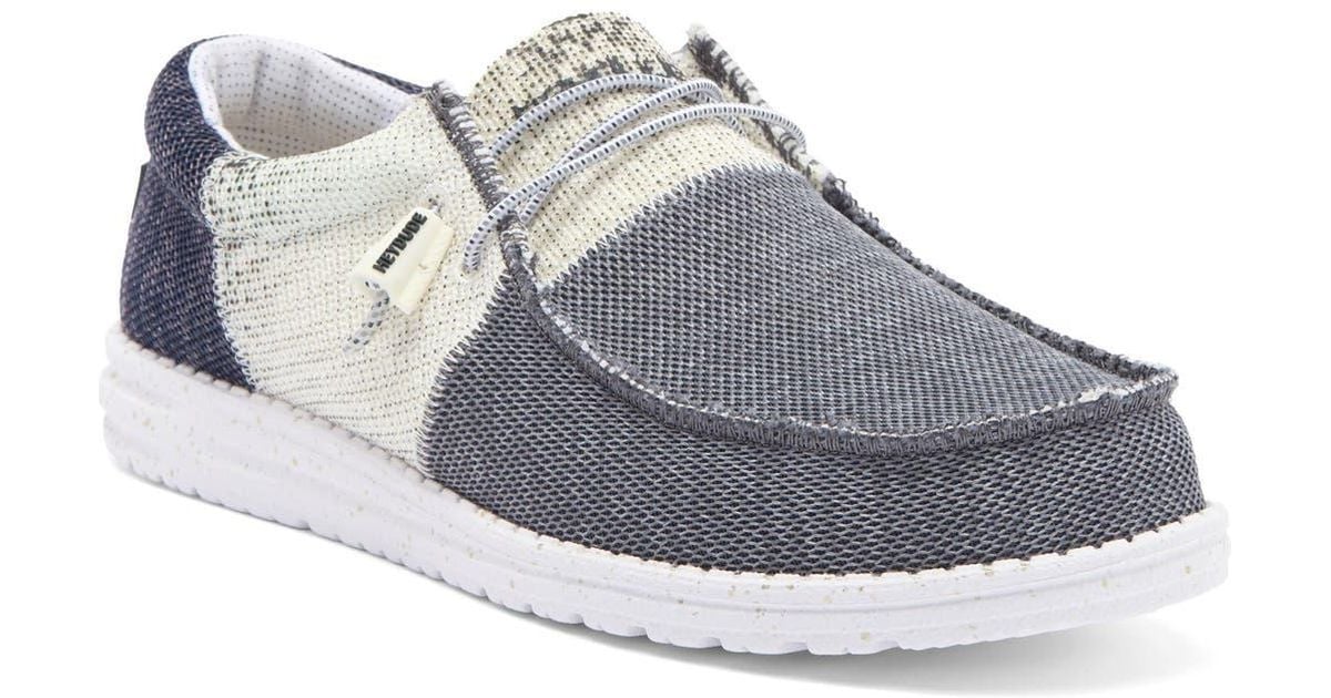 HEYDUDE Wally Stretch Slip-On Shoe in Blue for Men | Lyst