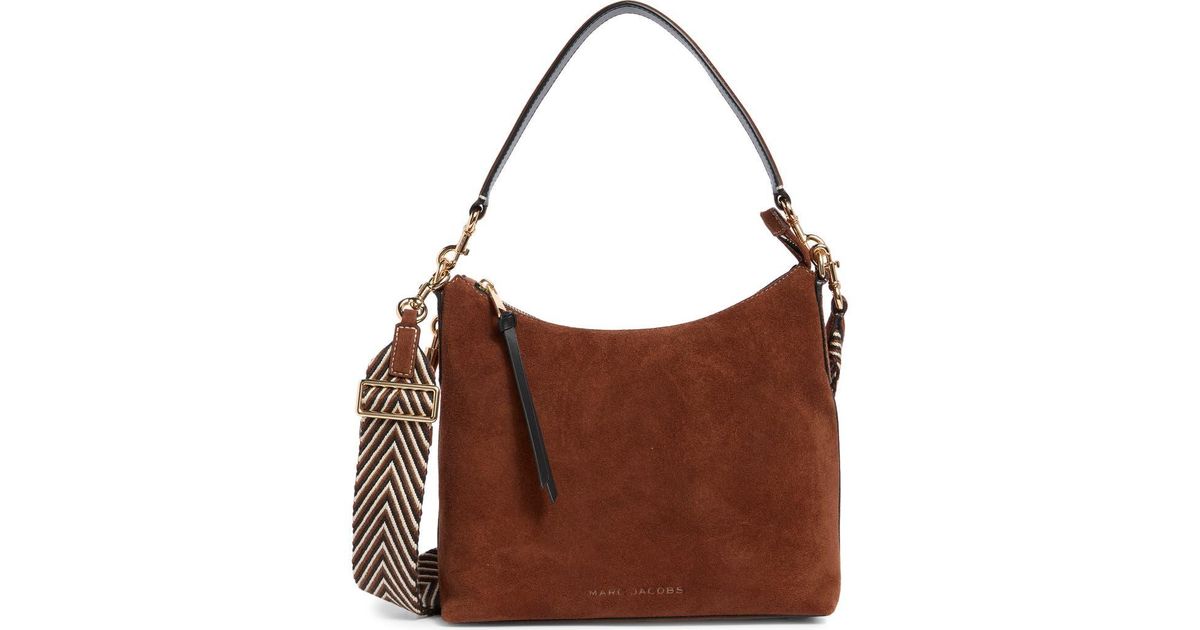 Marc Jacobs Drifter Suede Leather Large Hobo Bag in Brown | Lyst