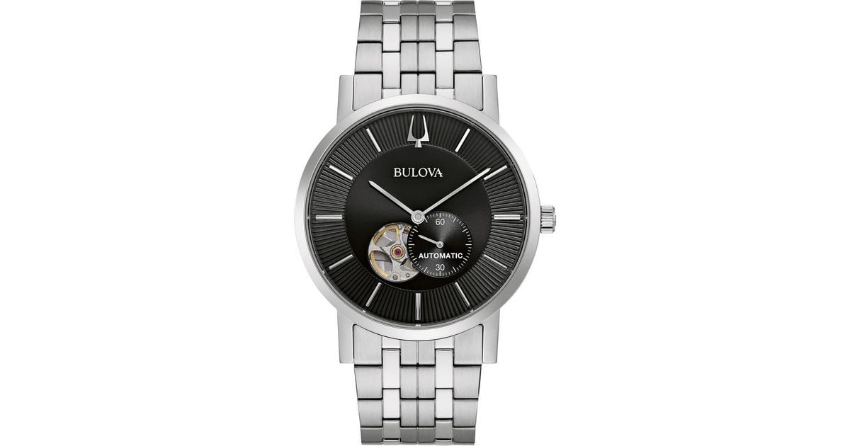 Bulova Automatic 21-Jewel Stainless Steel Bracelet Watch, 42Mm in ...