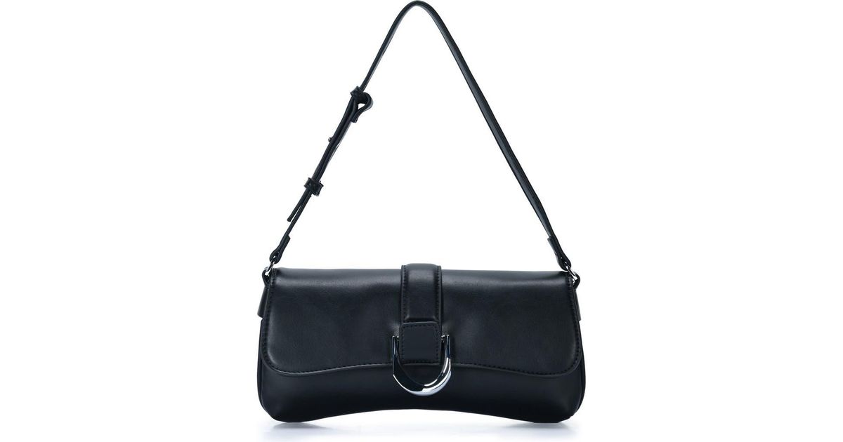 Rachel Zoe Flap Shoulder Bag in Black | Lyst