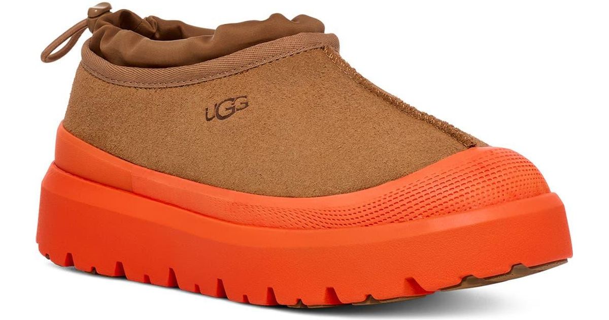 UGG Tasman Waterproof Hybrid Slip-On Shoe in Orange for Men | Lyst