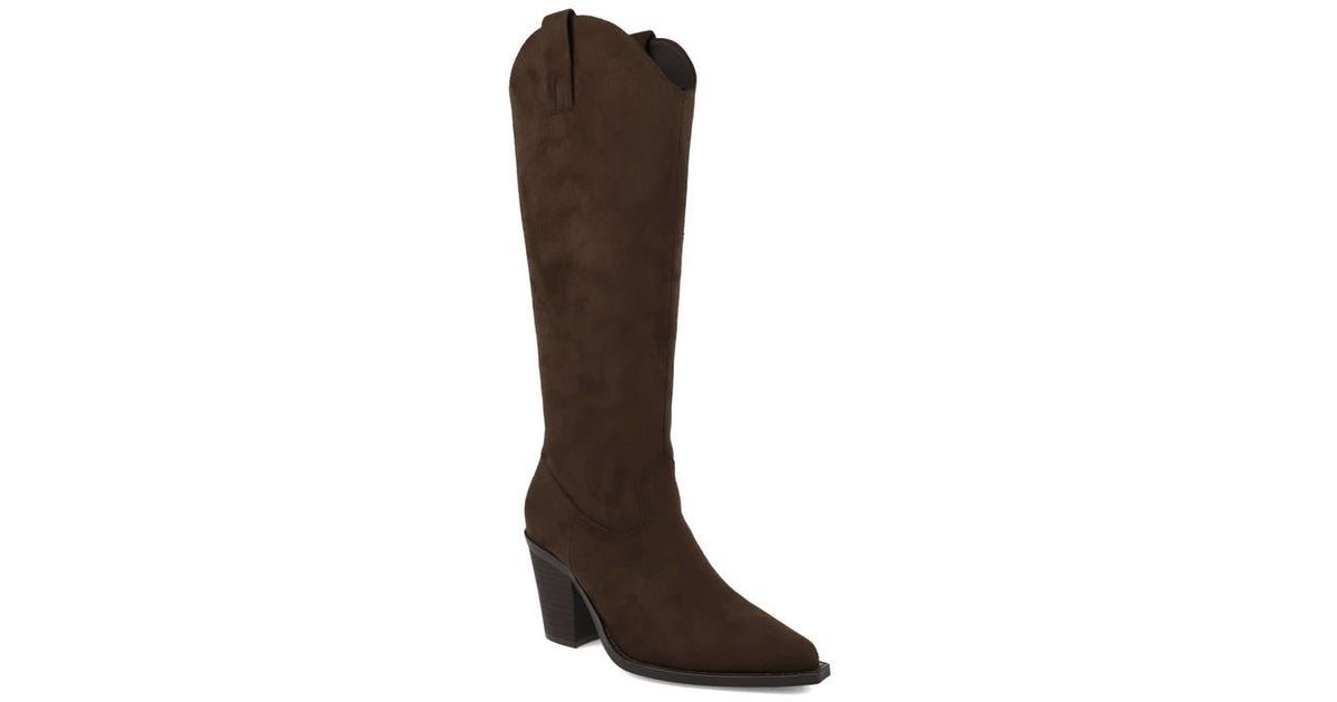 MIA Western Boot in Brown | Lyst