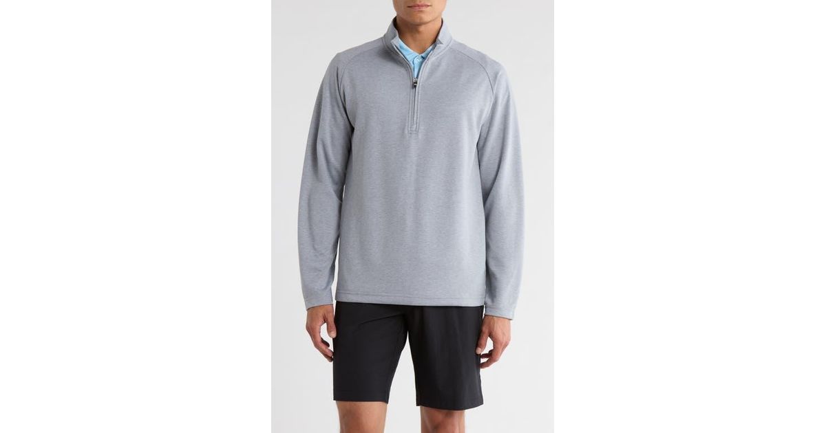 Travis Mathew Dawn Hike Half Zip Pullover in Blue for Men | Lyst