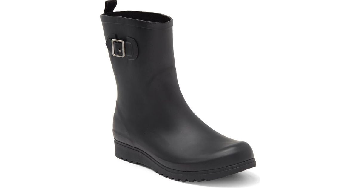 Chooka Atlas Buckle Lug Waterproof Rain Boot in Black | Lyst