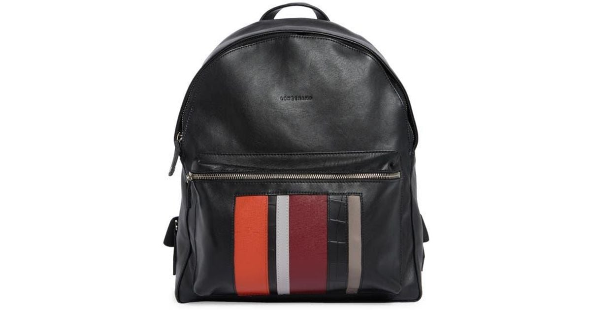 Longchamp Patchwork Leather Backpack in Black | Lyst