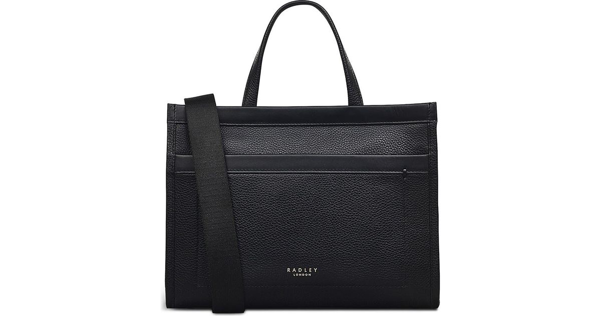 Radley Alba Place Small Leather Satchel in Black | Lyst