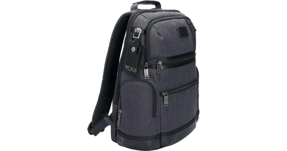 Tumi Parrish Leather Trimmed Backpack in Black for Men | Lyst