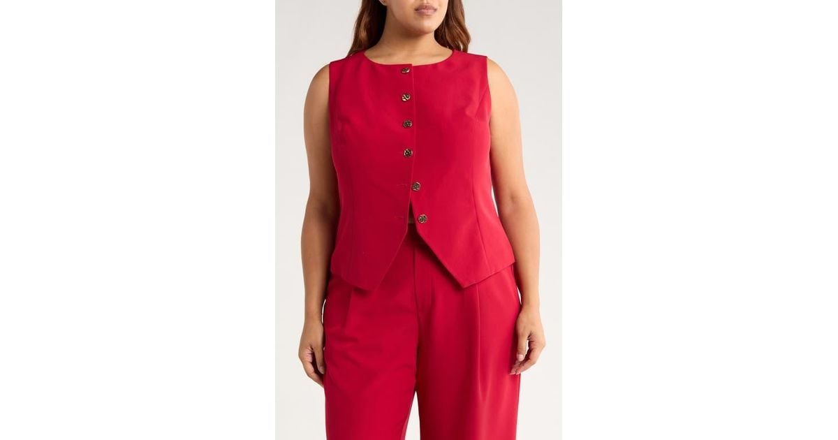 Gemma Jane Hammered Button-Up Vest | Lyst