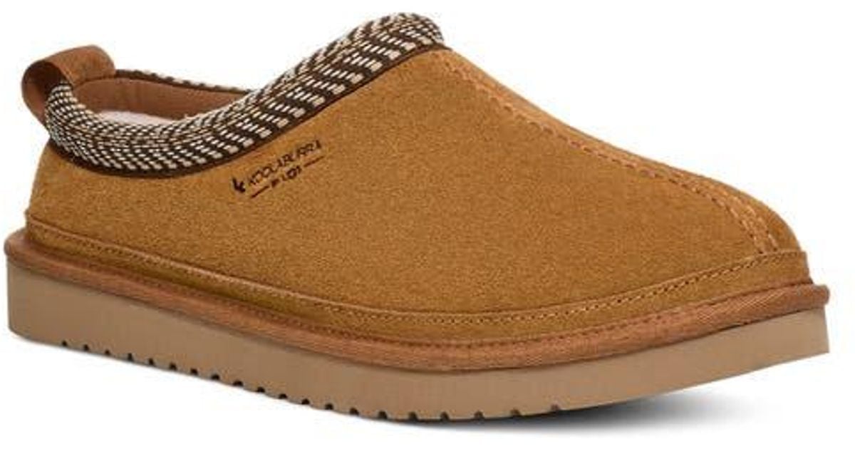 UGG Burree Faux Shearling Lined Slipper in Brown for Men | Lyst