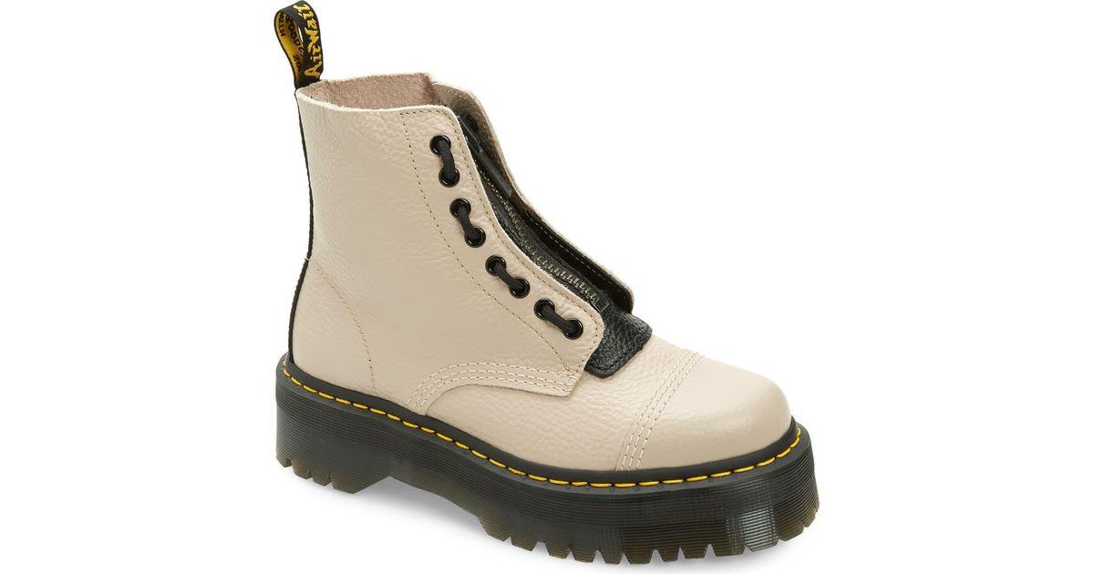 Dr. Martens Sinclair Platform Bootie in Natural | Lyst