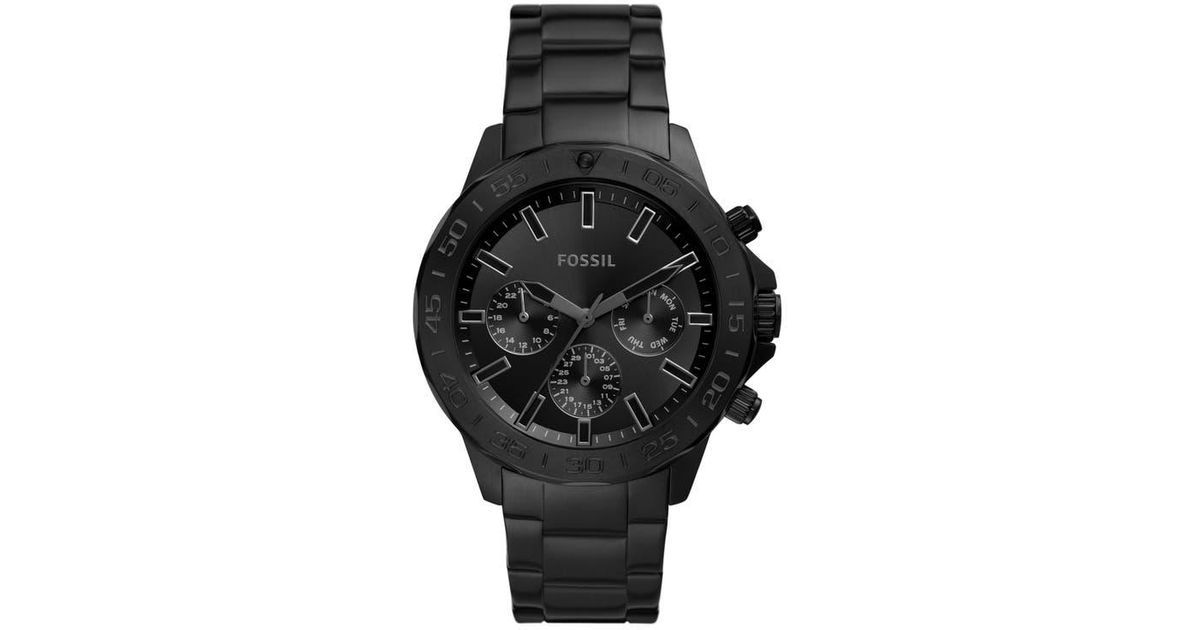 Fossil Bannon Multifunction Bracelet Watch, 45Mm in Black for Men | Lyst