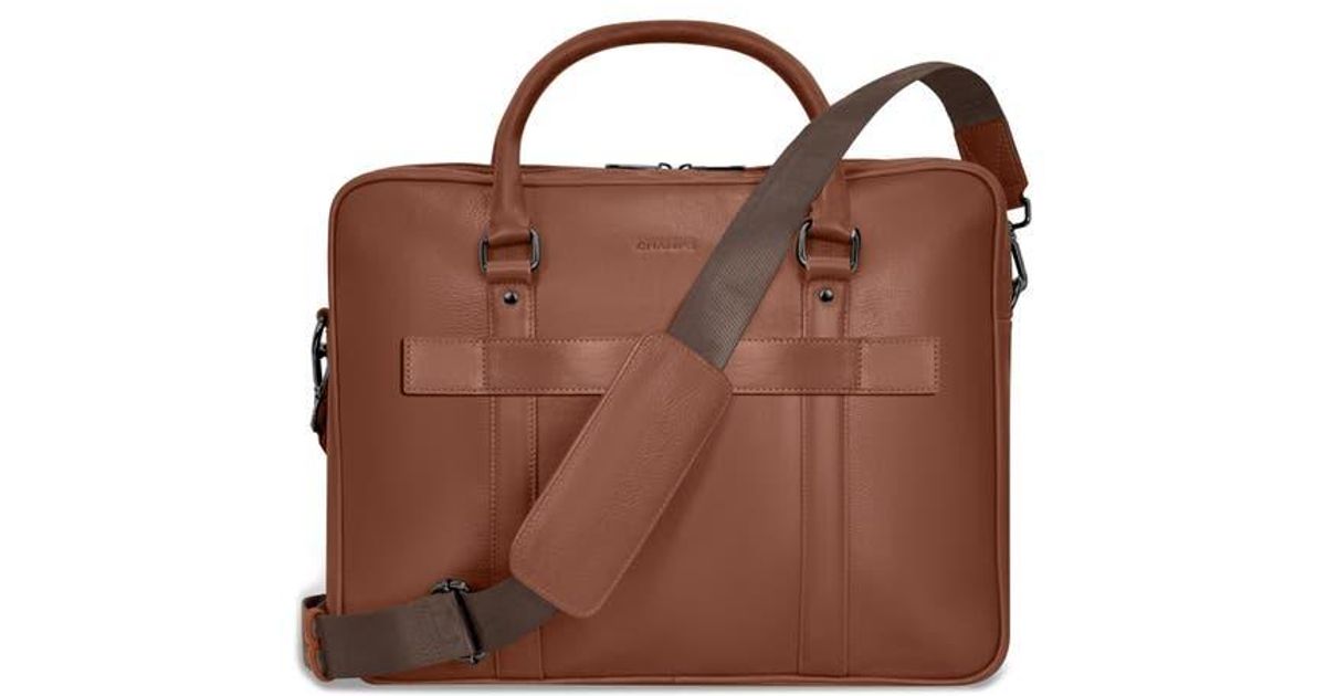 CHAMPS Onyx Leather Briefcase in Brown for Men | Lyst