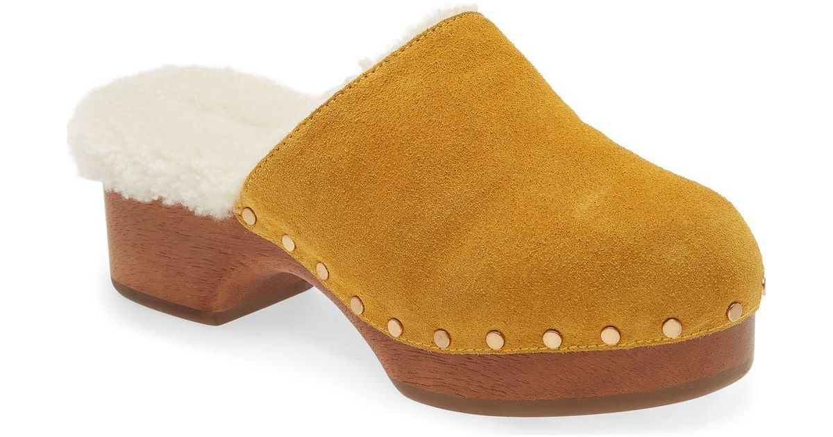 Rag & Bone Mara Genuine Shearling Clog | Lyst