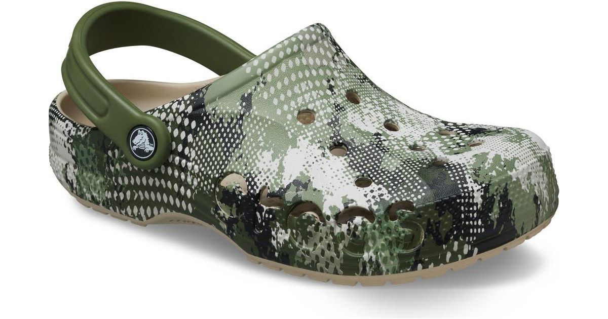 Crocs™ Baya Print Clog in Green for Men | Lyst