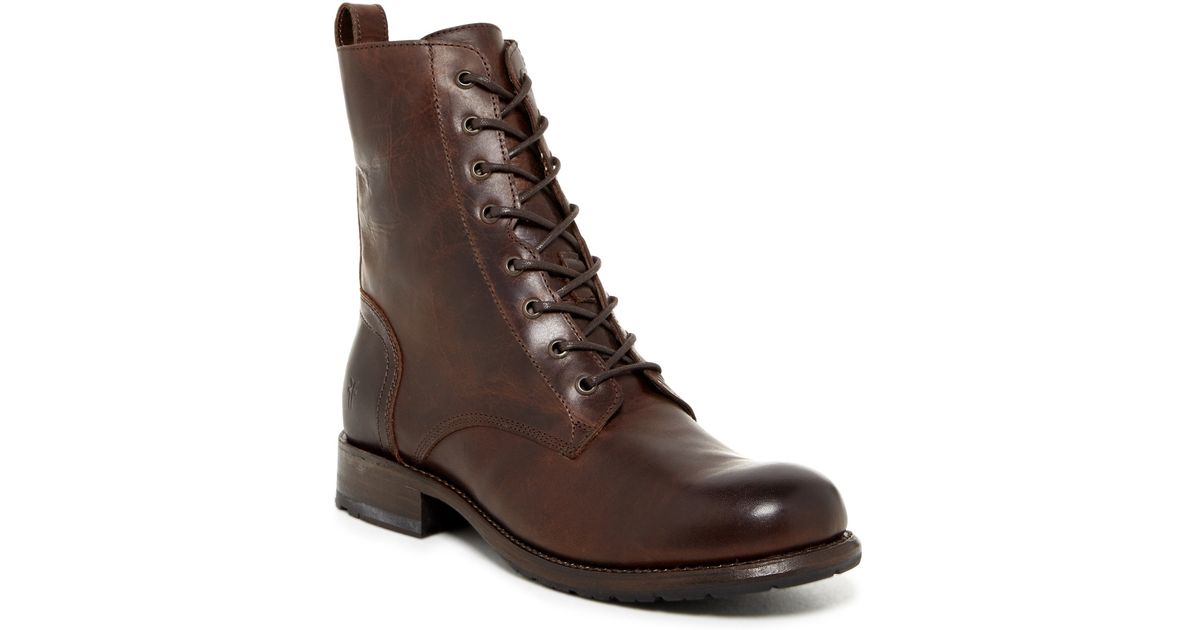 Frye Rogan Tall Lace-up Boot in Brown for Men | Lyst
