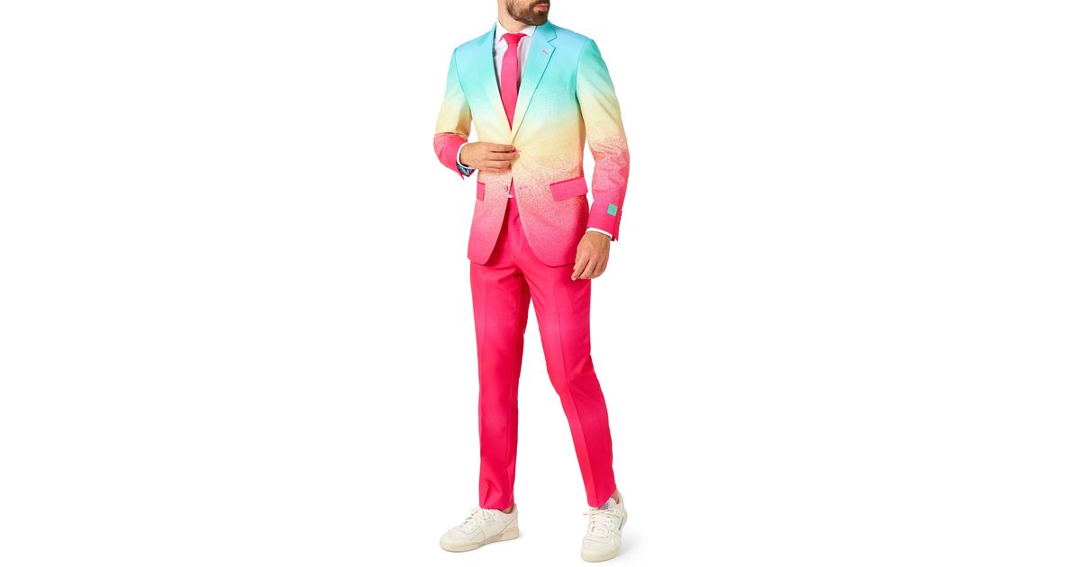 Opposuits Funky Fade 3-piece Suit Set in Red for Men | Lyst