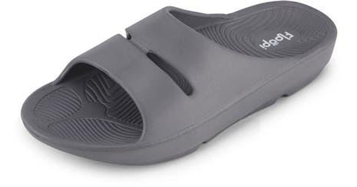 FLOOPI Sophie Comfort Slide Sandal in Gray | Lyst
