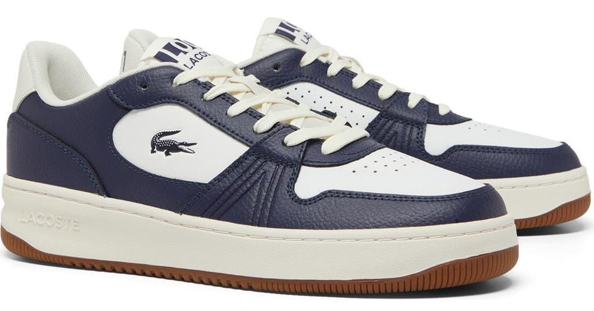 Lacoste L001 Set 224 Leather Sneaker in Blue for Men | Lyst