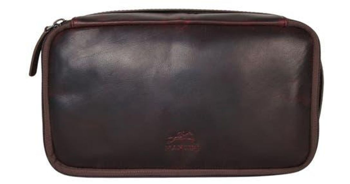 Mancini Buffalo Collection Classic Toiletry Kit in Black for Men | Lyst
