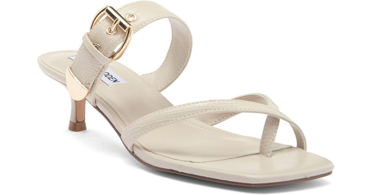 Steve Madden Jamesy Slide Sandal in Metallic | Lyst