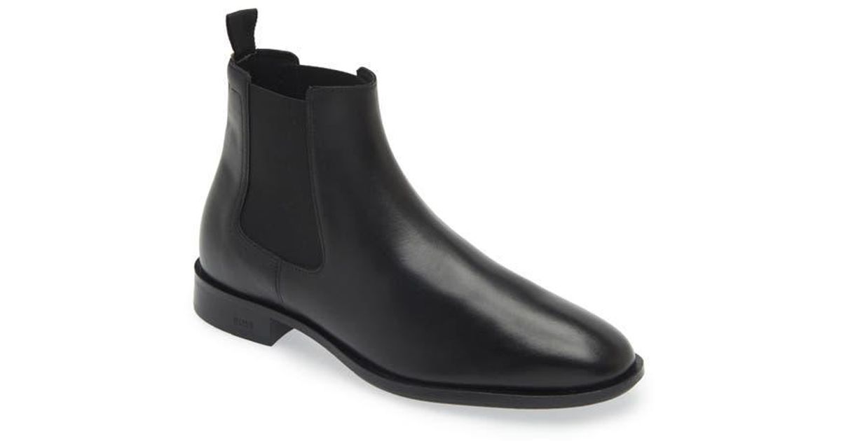 BOSS Colby Chelsea Boot in Black for Men | Lyst