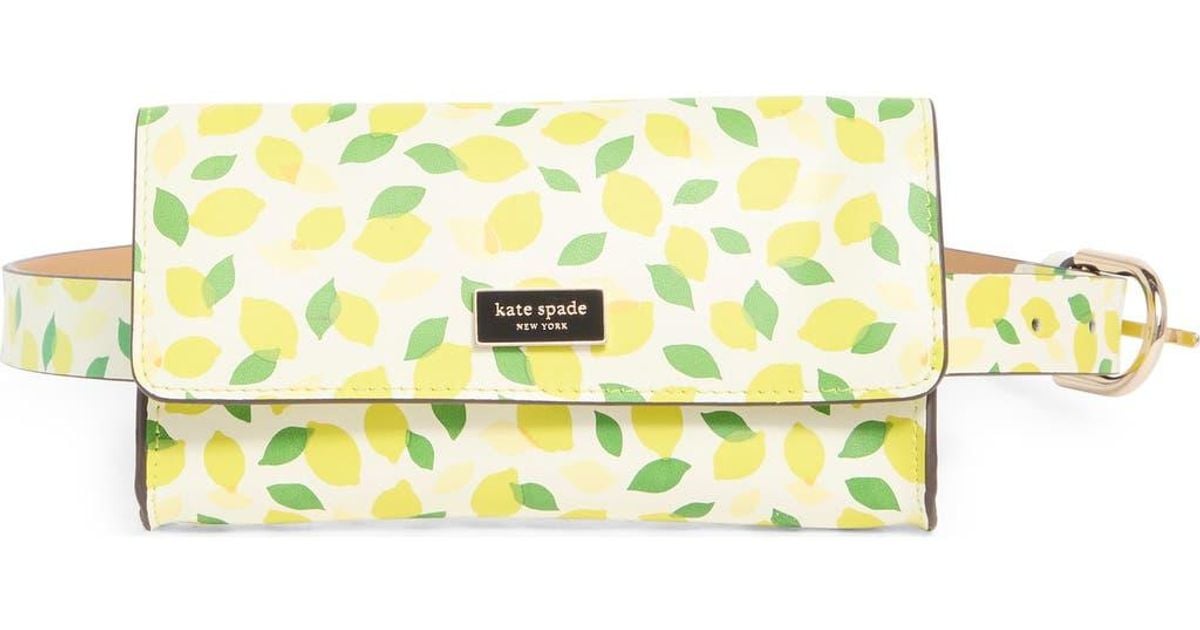 Kate Spade Lemon Toss Belt Bag in Metallic | Lyst