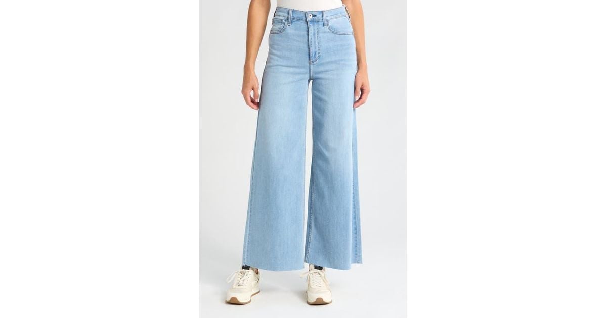 Rag & Bone Serena High Waist Wide Leg Jeans in Blue | Lyst