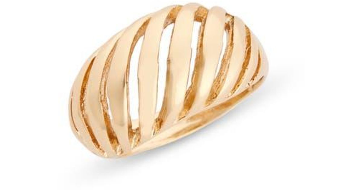 Nordstrom Rack Domed Ridge Ring in White | Lyst