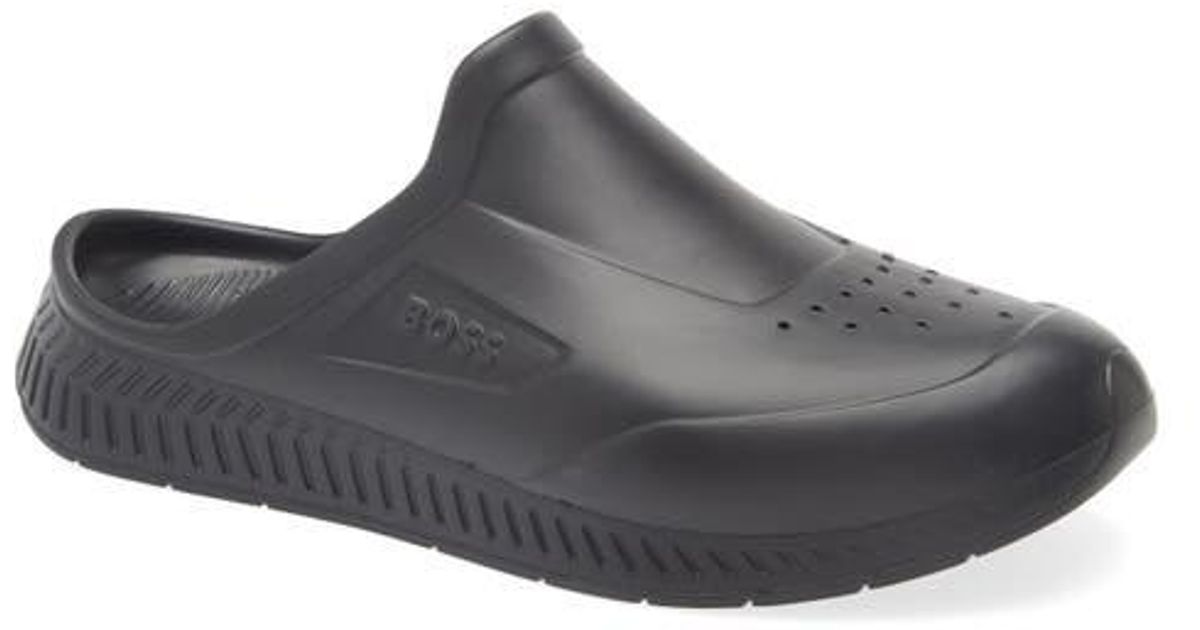 BOSS Titanium Clog in Gray for Men | Lyst