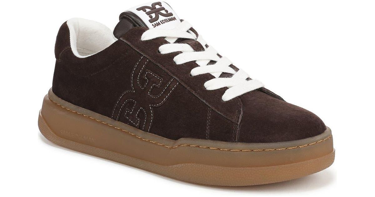 Sam Edelman Rhea Platform Sneaker in Brown | Lyst