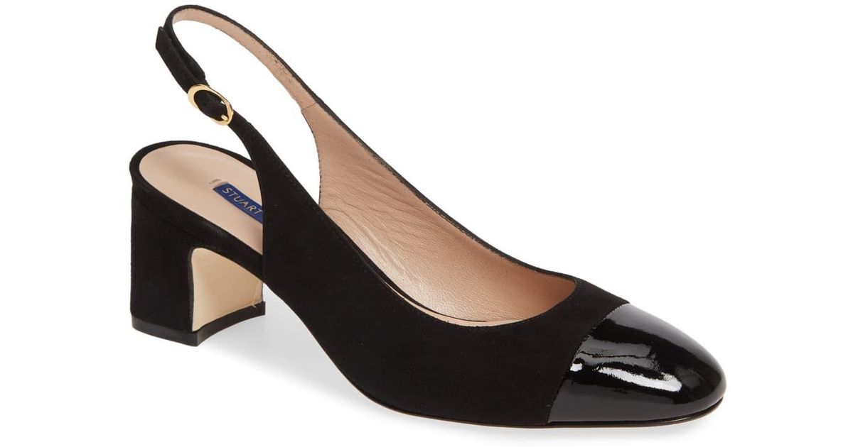 Stuart Weitzman Loraina Slingback Pumps In Black Lyst