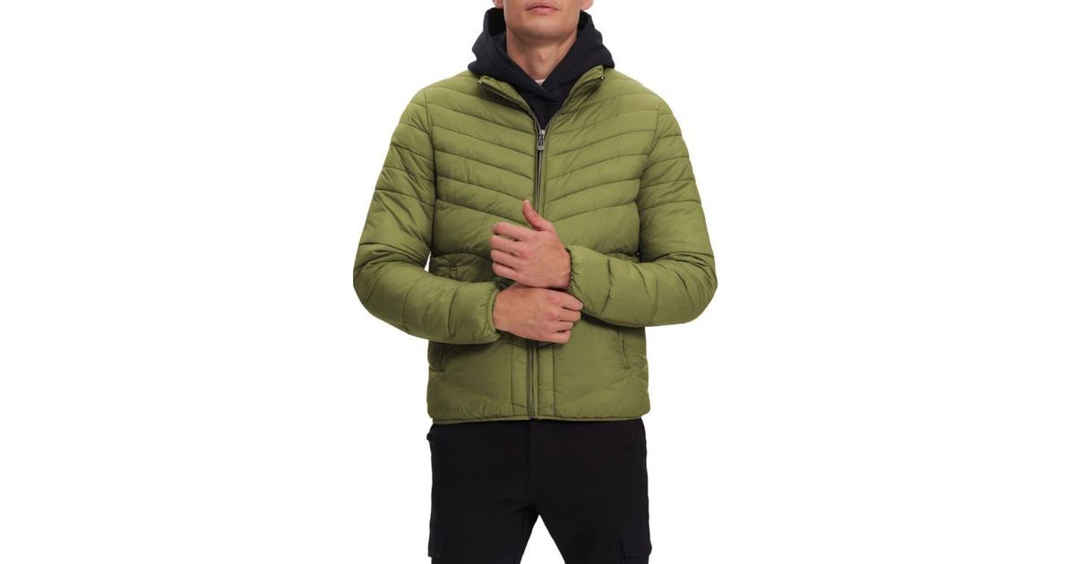 Noize Brando Nylon Puffer Jacket in Green for Men | Lyst