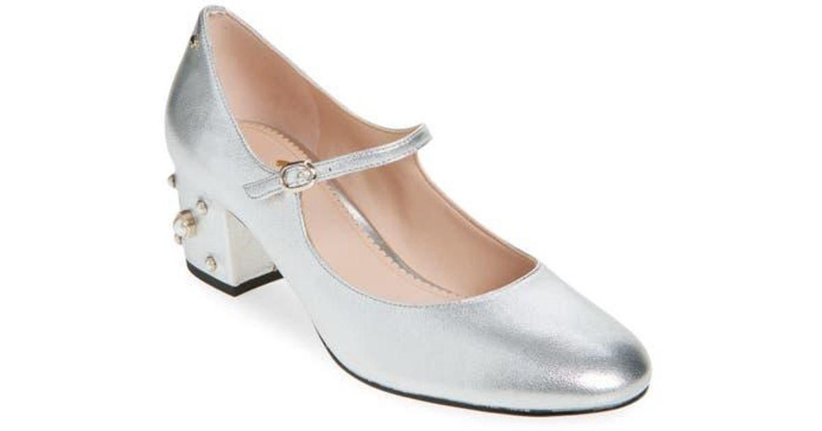 Kate Spade Eleni Mary Jane Pump in White | Lyst
