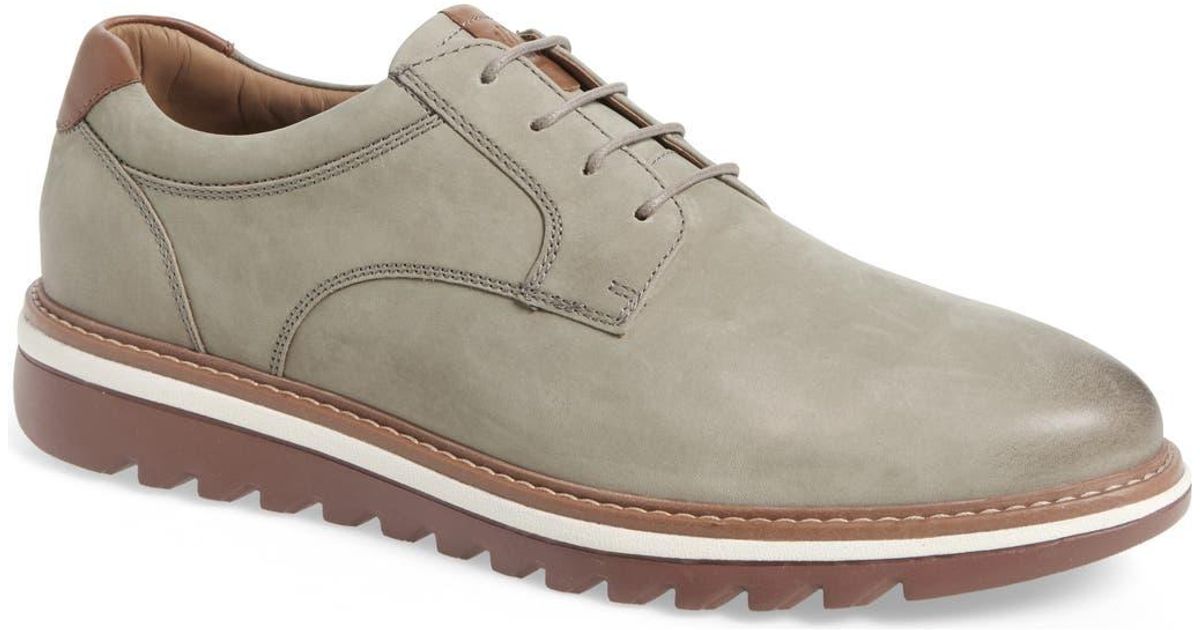 Johnston & Murphy Braydon Plain Toe Derby in Gray for Men | Lyst