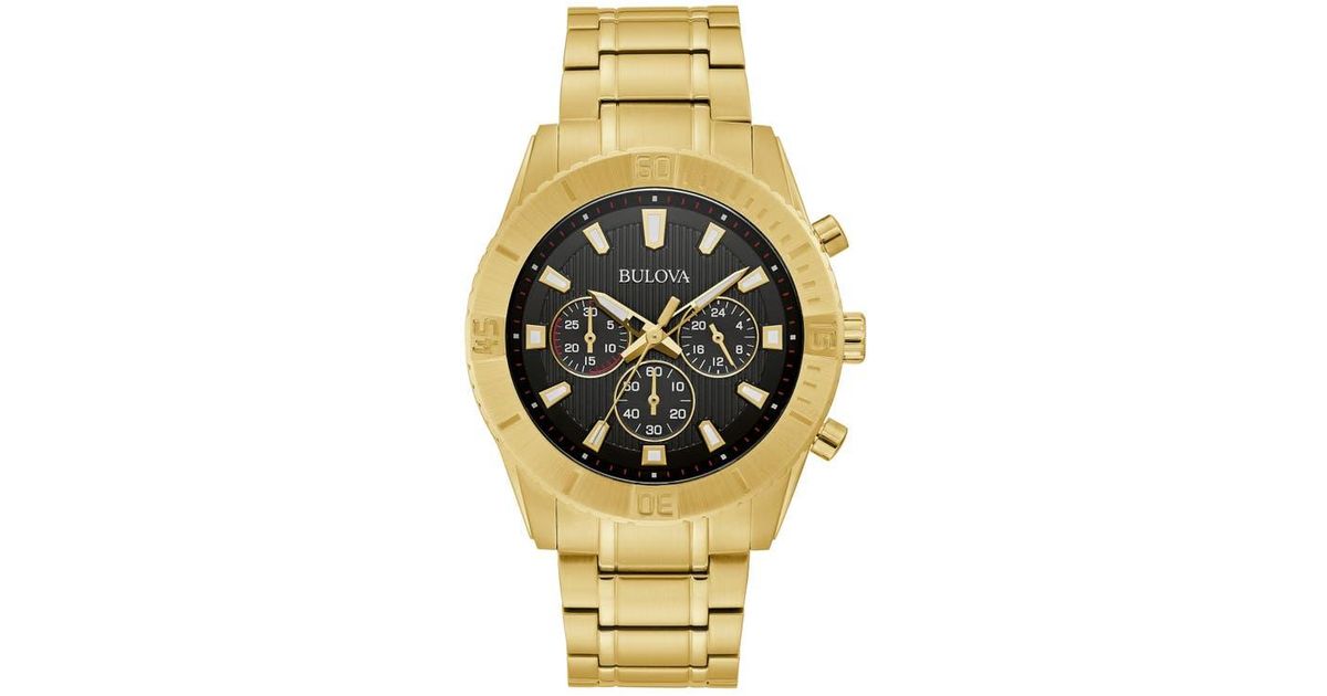 Bulova Three-Hand Quartz Multifunction Bracelet Watch, 43Mm in Metallic ...