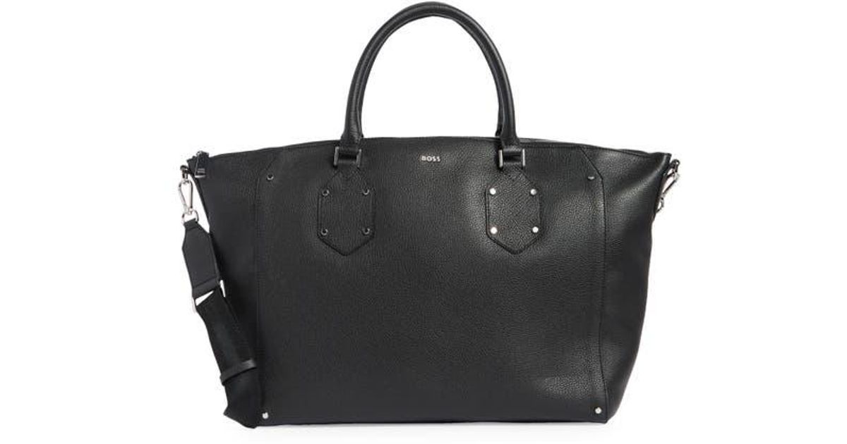 BOSS Ivy Tote Bag in Black | Lyst