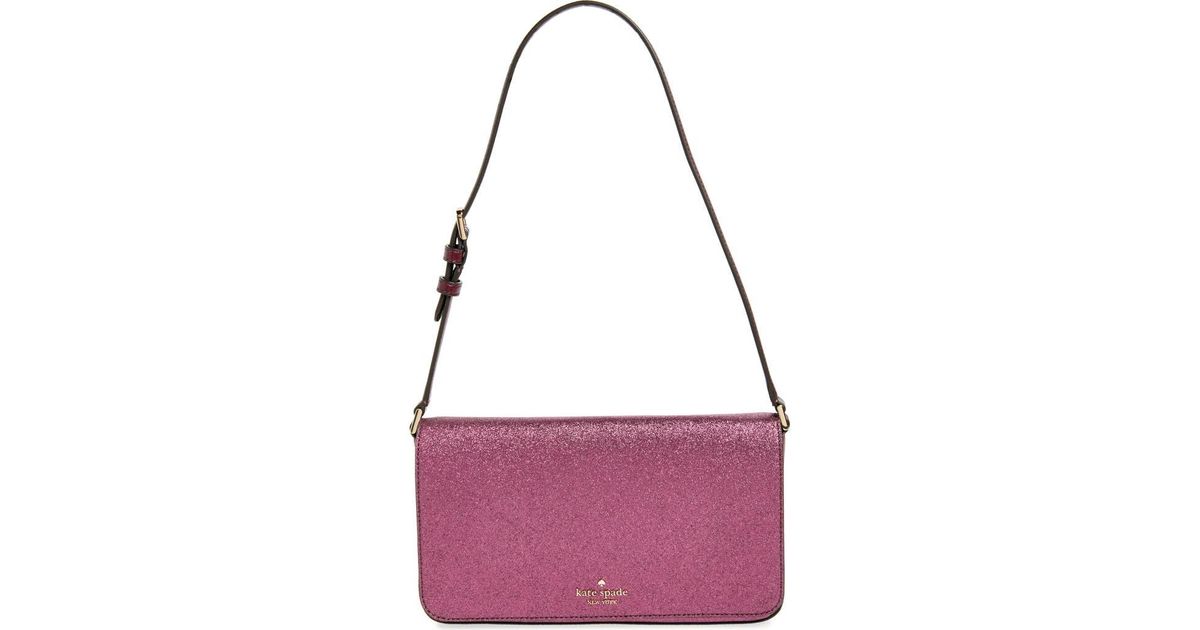 Kate Spade Flap Shoulder Bag in Purple | Lyst