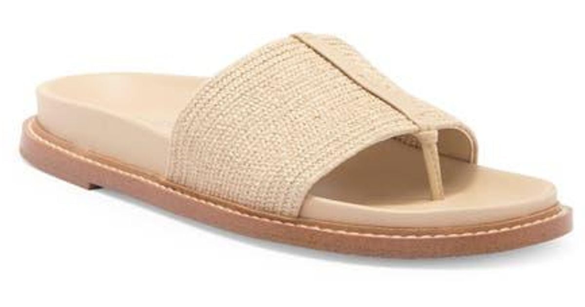 J/Slides Raffia Slide Sandal | Lyst