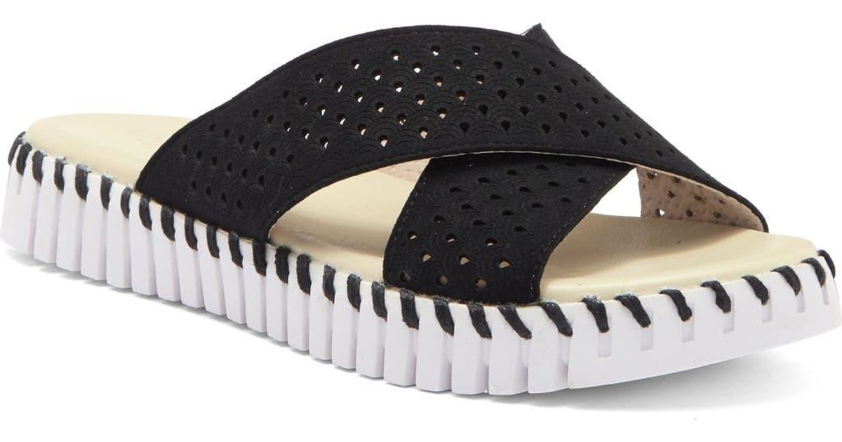 Ilse Jacobsen Tulip Slide Sandal in Metallic | Lyst