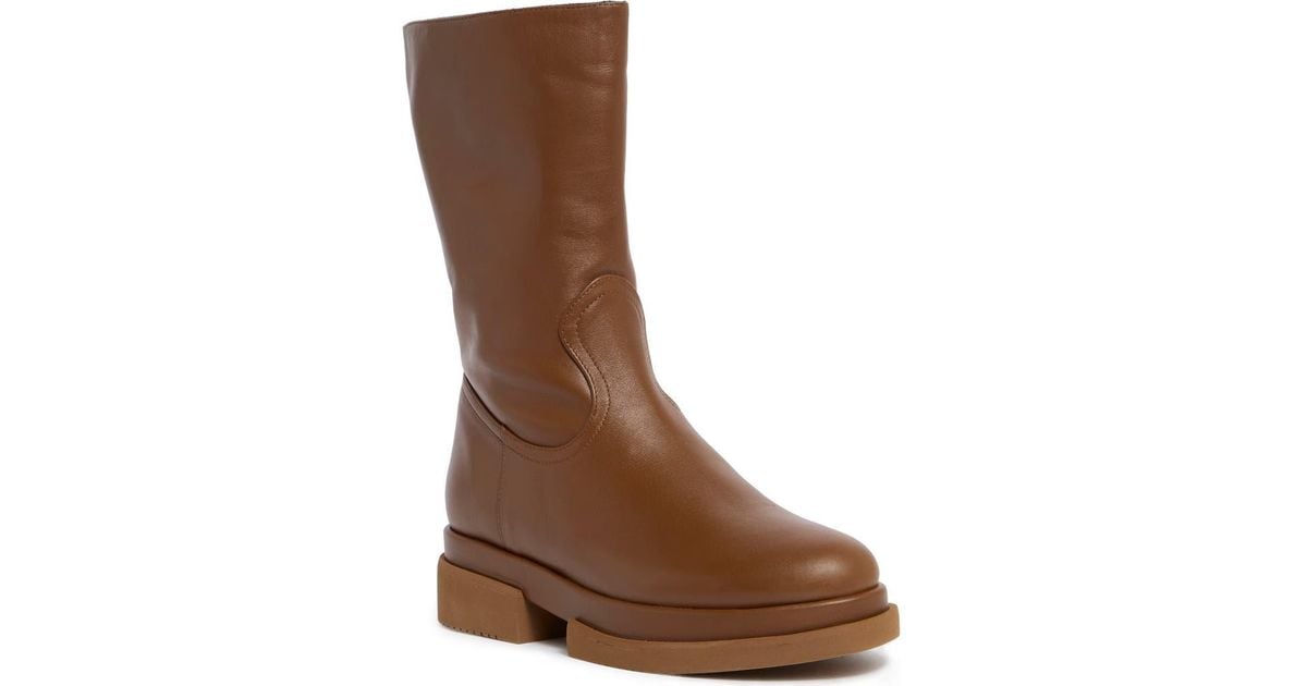 Paloma Barceló Judith Platform Boot in Brown | Lyst