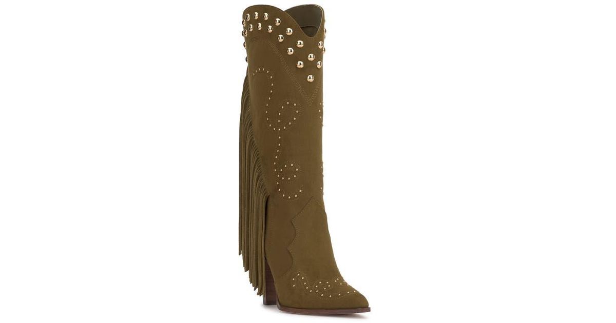 Jessica Simpson Rosera Pointed Toe Western Boot in Green | Lyst