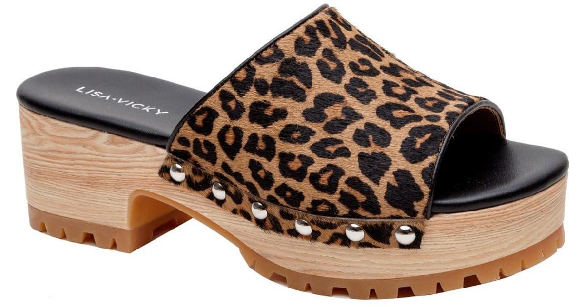 Lisa Vicky Victor Platform Studded Sandals in Brown | Lyst