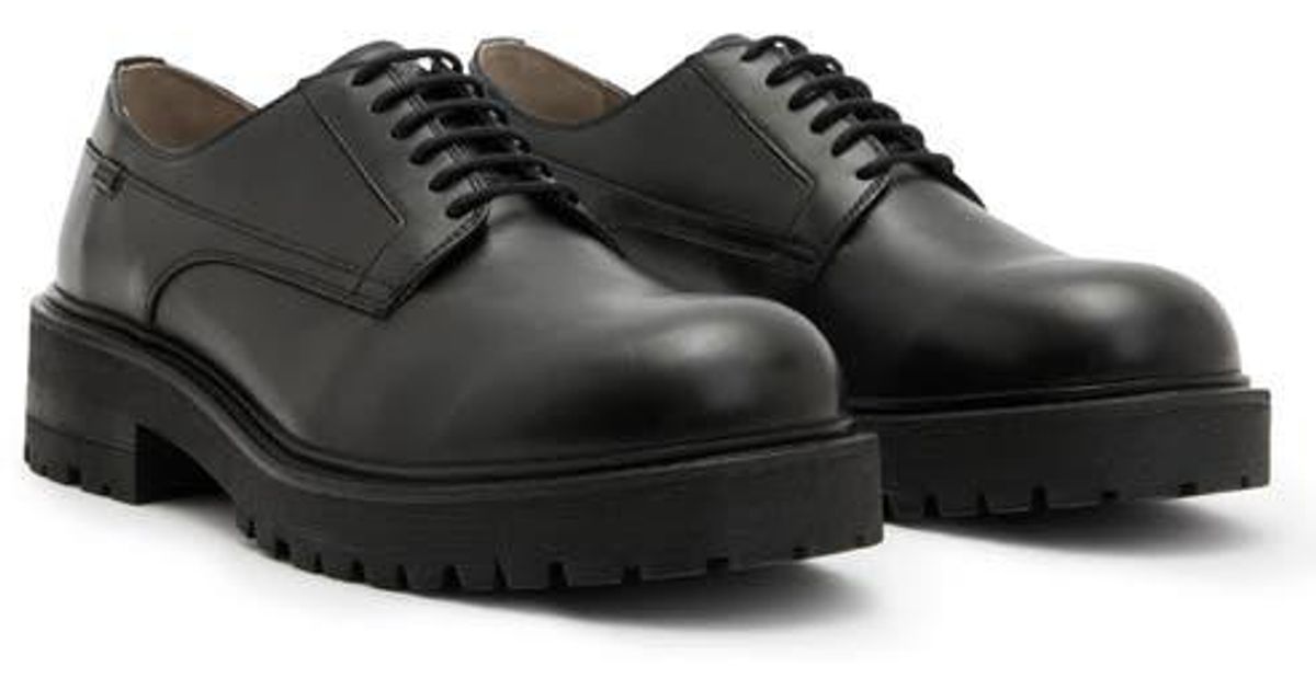 AllSaints Hank Gibson Chunky Derby in Black for Men | Lyst