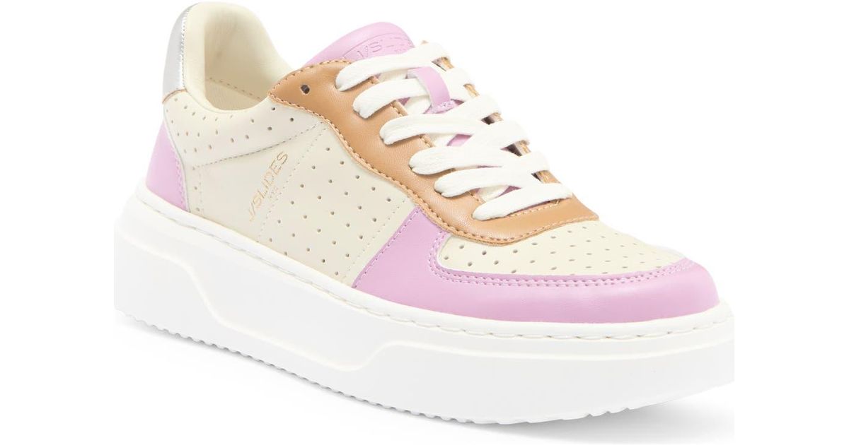 J/Slides Fiona Woven Mule in Pink | Lyst