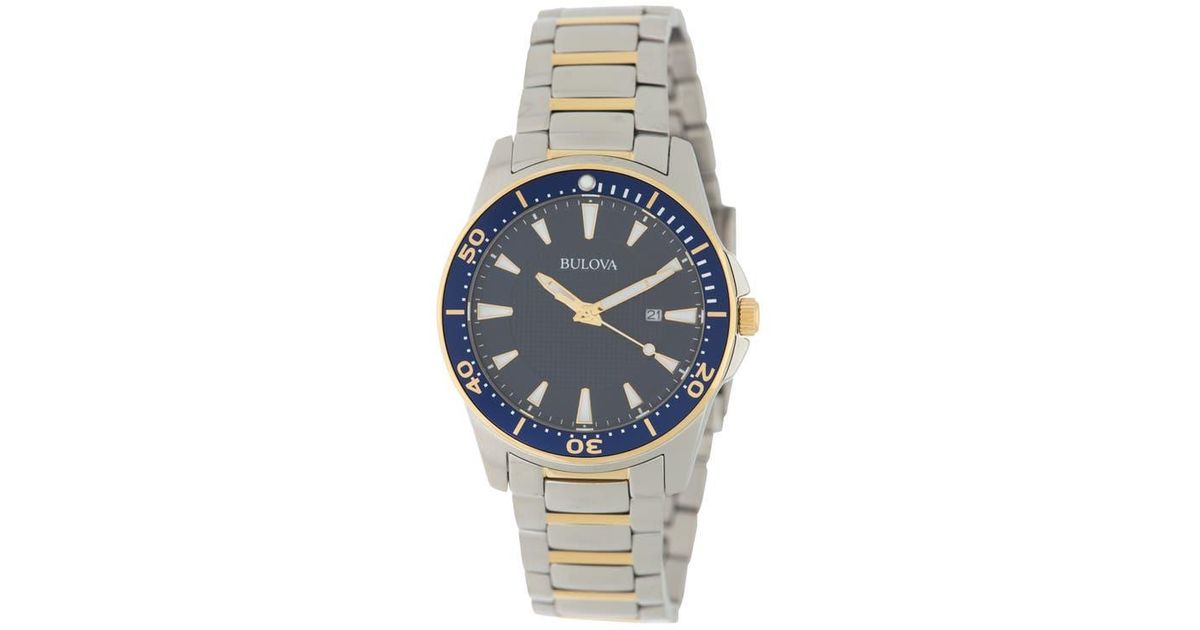 Bulova Quartz Bracelet Watch, 42Mm in Gray for Men | Lyst