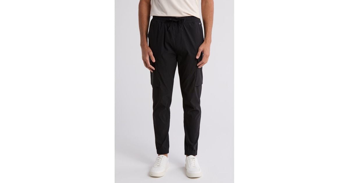 Kenneth Cole Active Tech Cargo Joggers in Black for Men | Lyst