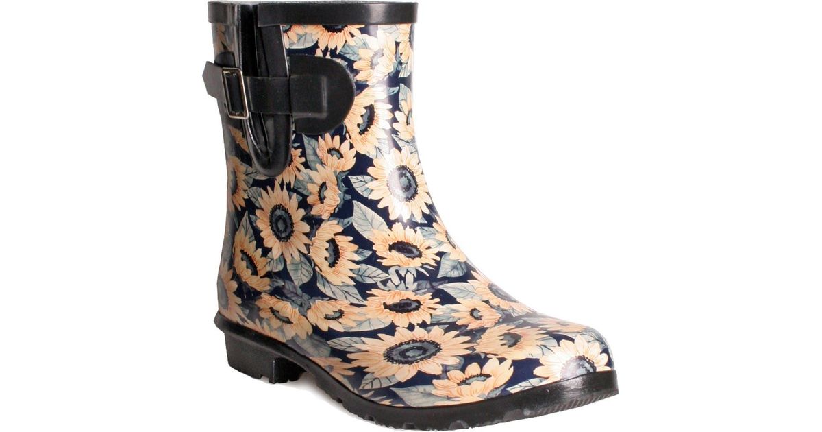 Nomad Droplet Patterned Waterproof Rain Boot in Blue | Lyst