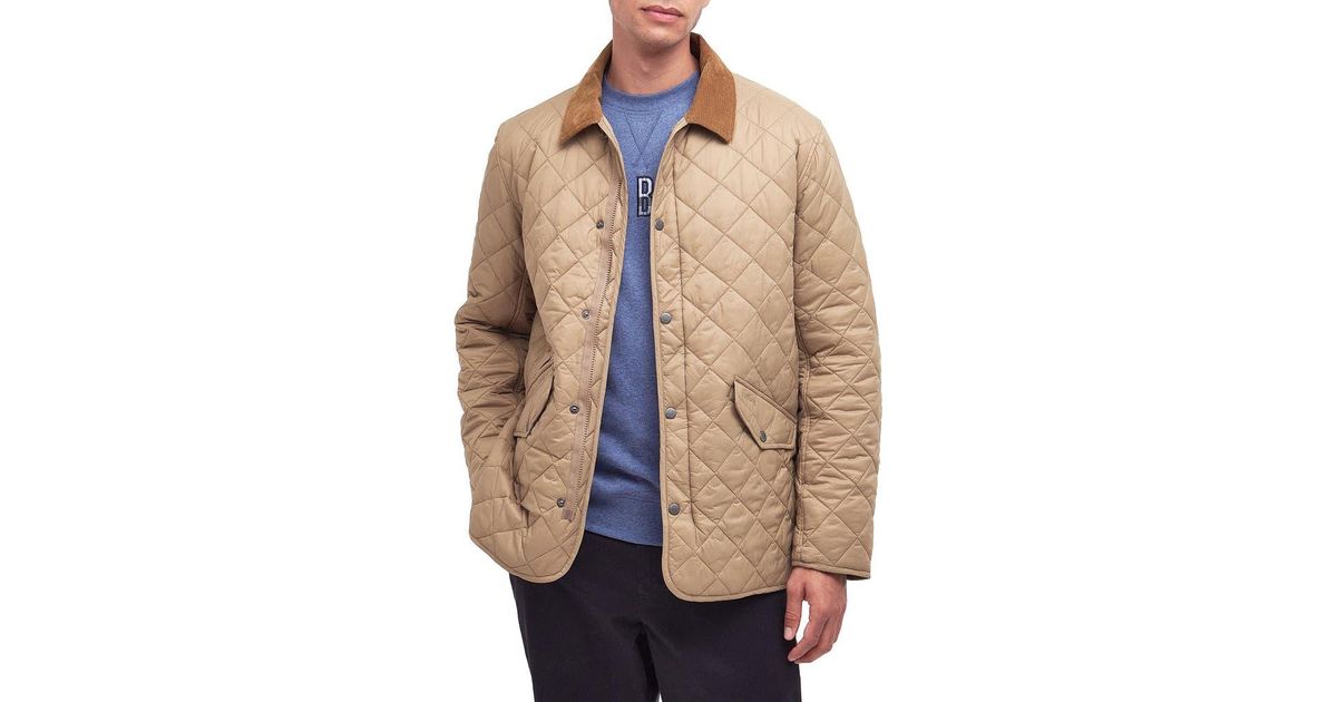 Barbour Modern Chelsea Quilted Jacket in Natural for Men | Lyst